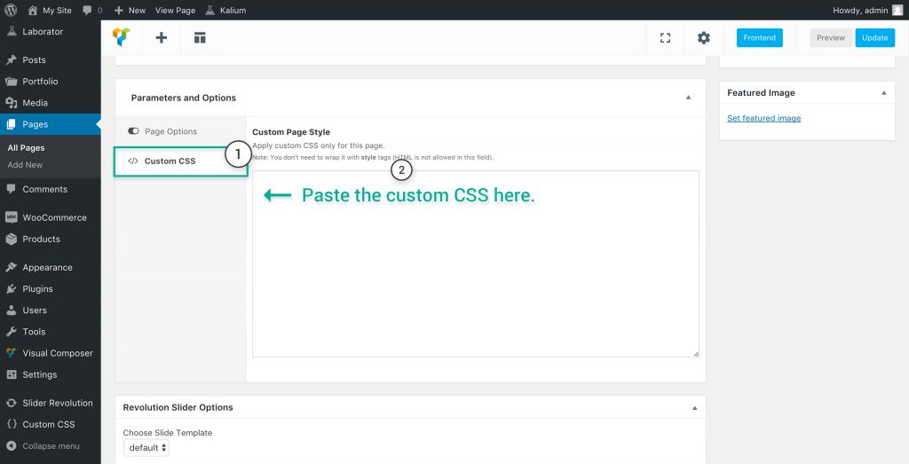 Adding custom CSS - Laborator